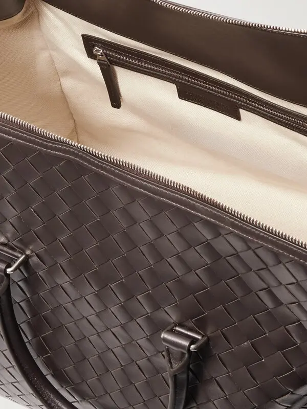 Bottega Veneta Intrecciato Leather Duffle Bag