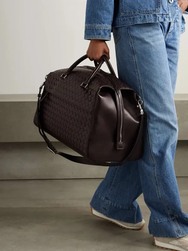 Bottega Veneta Intrecciato Leather Duffle Bag