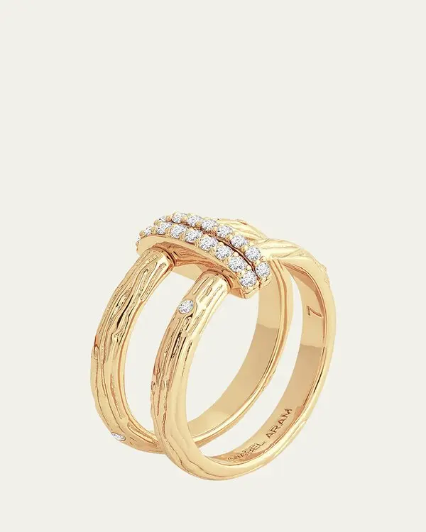 ANABEL ARAM JEWELRY Enchanted Forest Double Ring - Gold
