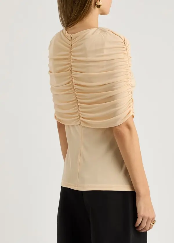 ESSE STUDIOS Bonachi Cape-effect Jersey Top