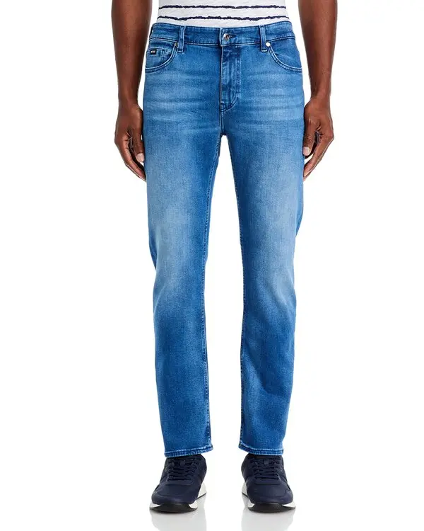 BOSS Delaware Slim Fit Jeans - Medium Blue