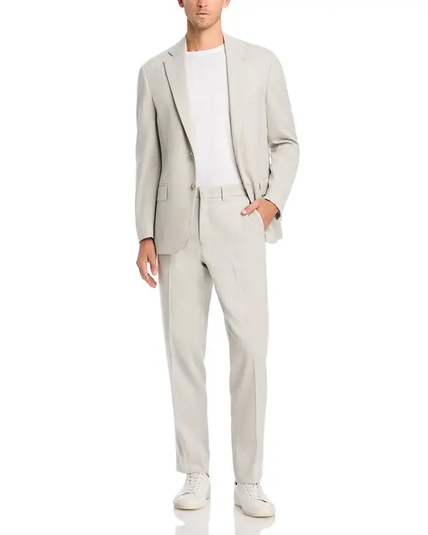 Vince Stretch Wool Slim Fit Suit Pants - Stone