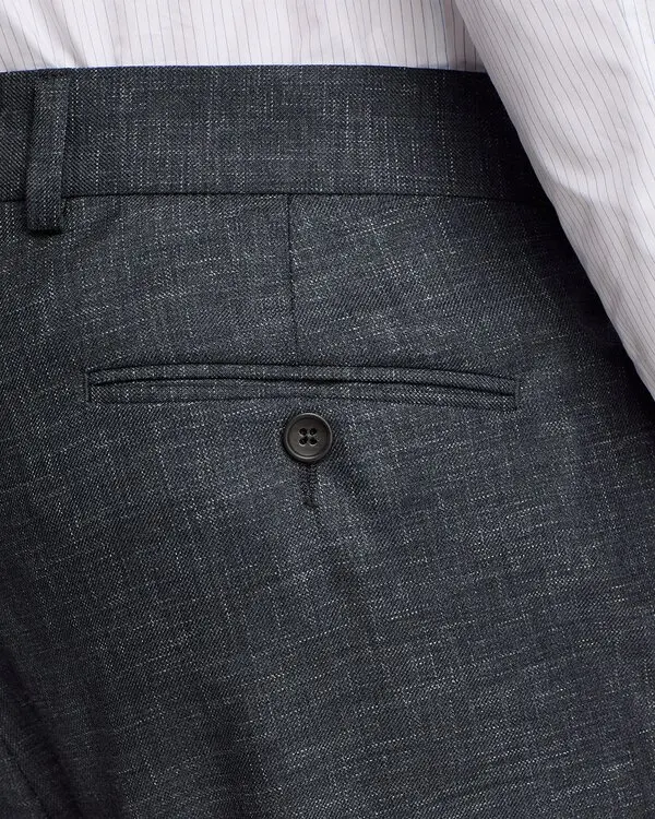 Vince Melange Solid Slim Fit Suit Pants - Grey
