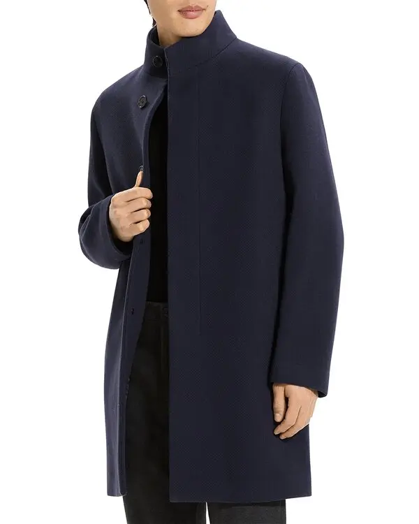 Theory Belvin Wool Coat - Baltic