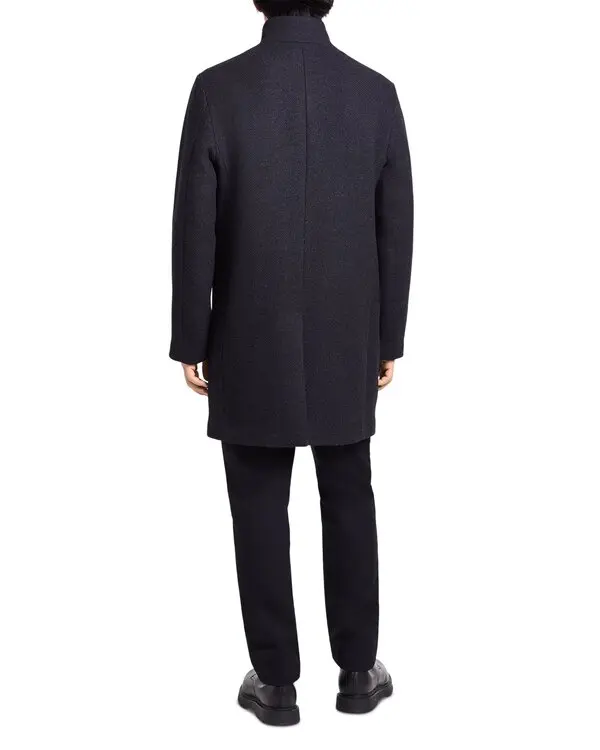 Theory Belvin Wool Coat - Phantom Melange