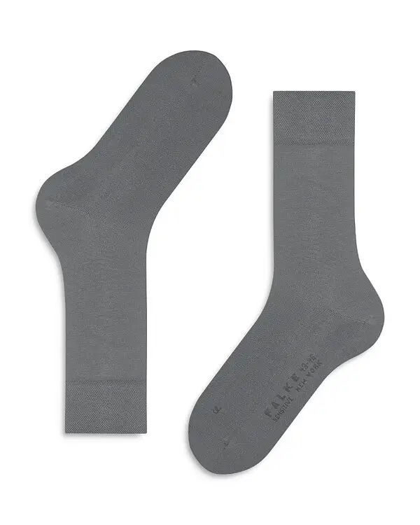 Falke Sensitive New York Crew Socks - Light Grey