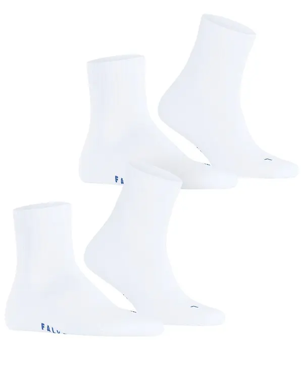 Falke Run Cotton-blend Ankle Socks Pack Of 2 - White