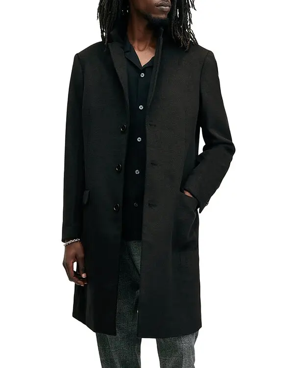 ALLSAINTS Hal Single Breasted Coat - Black