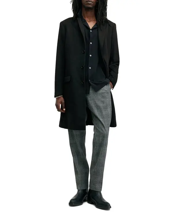 ALLSAINTS Hal Single Breasted Coat - Black
