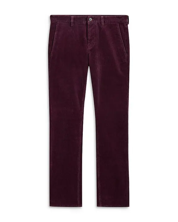 John Varvatos Hans Corduroy Pants - Dark Plum