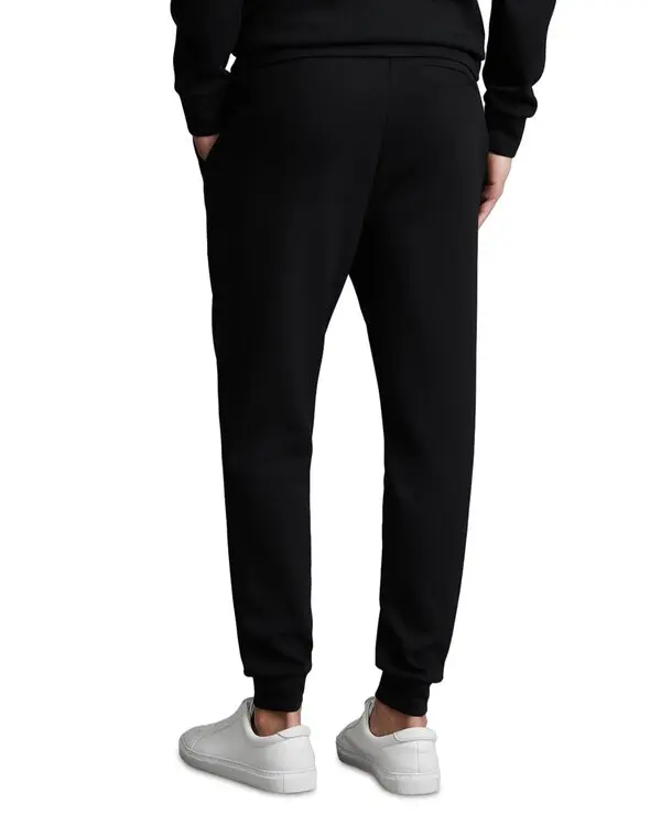 REISS Premier Interlock Drawstring Pants - Navy Blue
