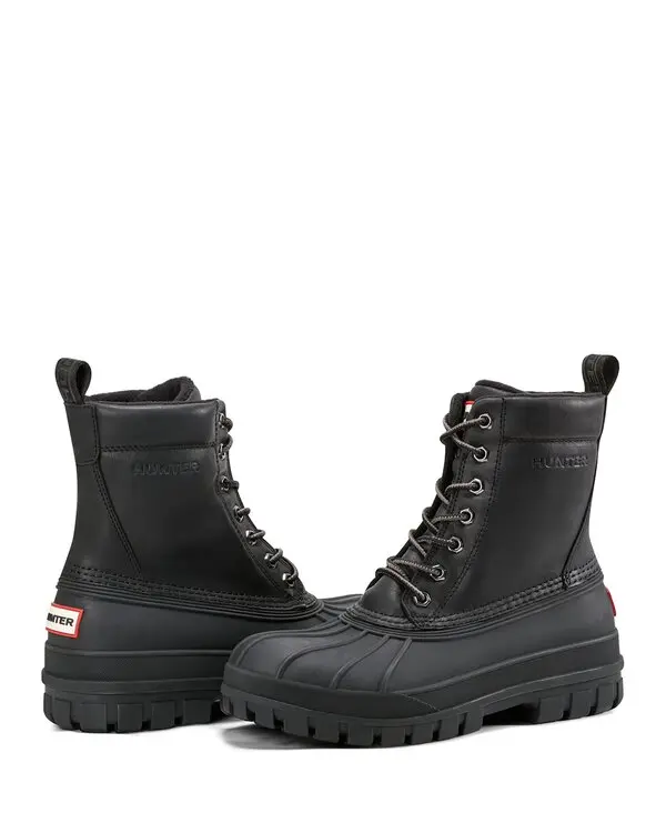 Hunter Southall Lace Up Boots - Black