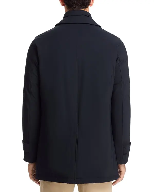 Herno Bi Stretch Car Coat - Navy