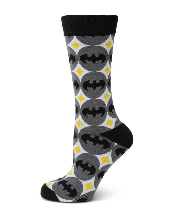 CUFFLINKS, INC. Batman Circle Dress Socks - Gray