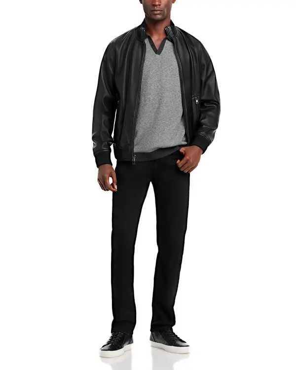 FRAME Jetset Modern Straight Fit Jeans - Black