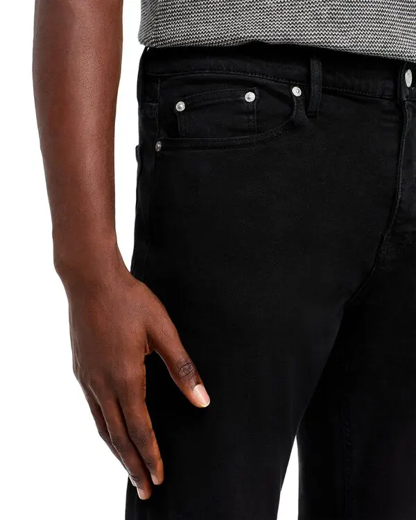 FRAME Jetset Modern Straight Fit Jeans - Black