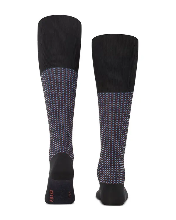 Falke Uptown Tie Knee High Socks - Black