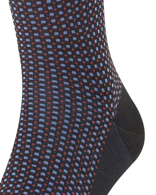 Falke Uptown Tie Knee High Socks - Black