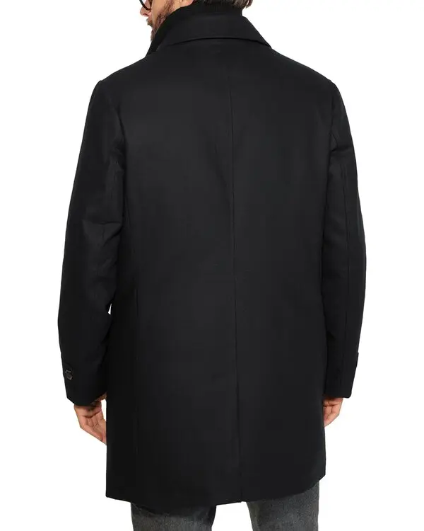 NORWEGIAN WOOL Down Filled Euro Coat With Removable Hood