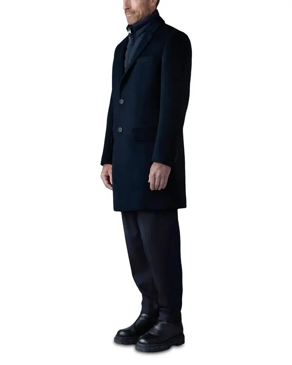 Mackage 3-in-1 Wool Coat With Down Liner - Navy