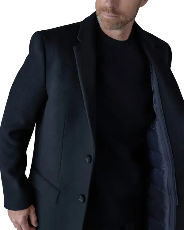 Mackage 3-in-1 Wool Coat With Down Liner - Navy