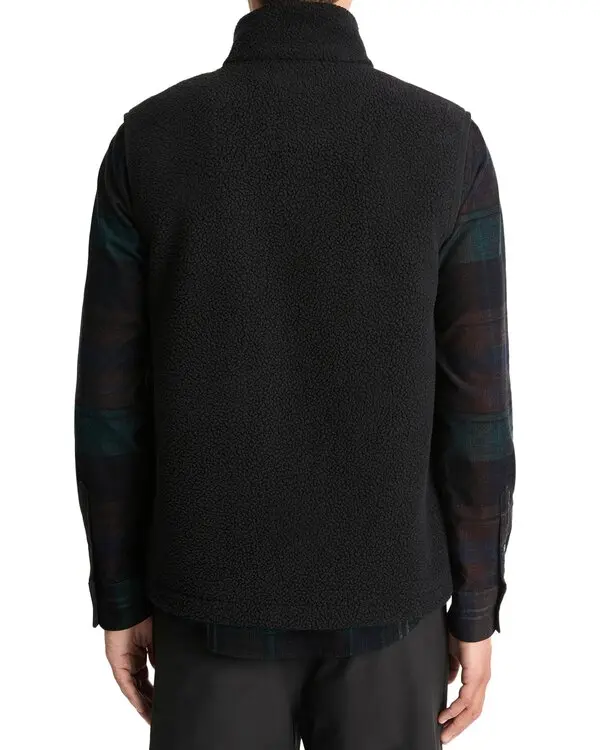 Vince Teddy Fleece Zip-up Vest