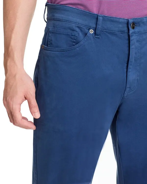 Peter Millar Signature Sateen Five-pocket Pants - Navy