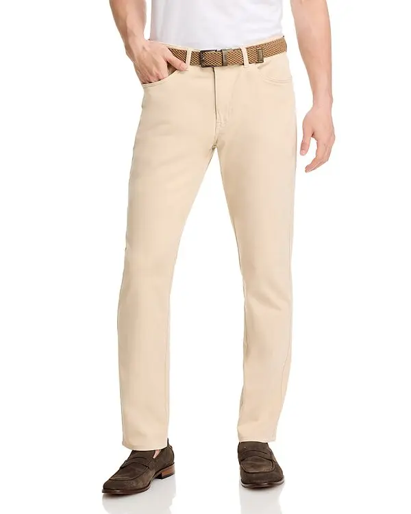 Peter Millar Signature Sateen Five-pocket Pants - Sand