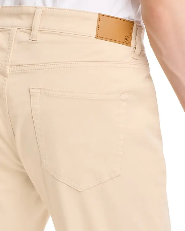 Peter Millar Signature Sateen Five-pocket Pants - Sand
