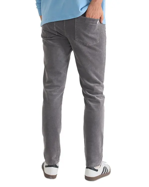Marine Layer Slim Fit Corduroy Trousers - Mid Grey
