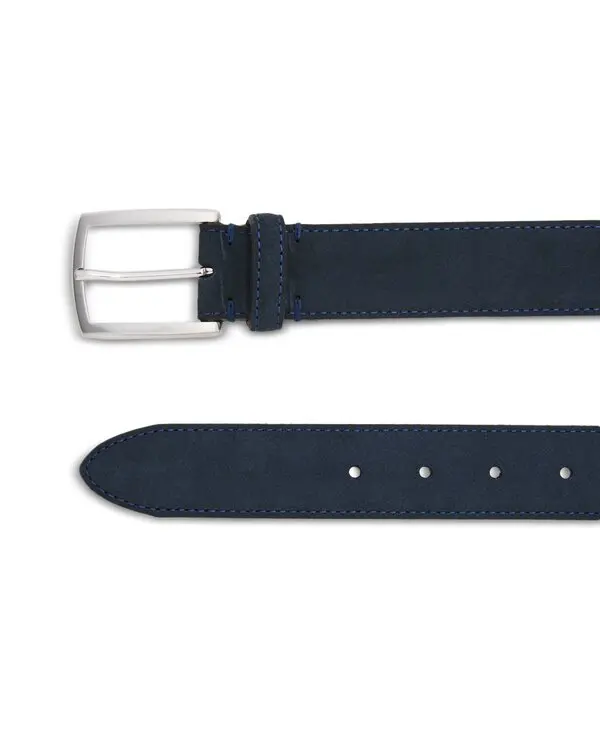 Bloomingdale'S Suede Belt - Navy