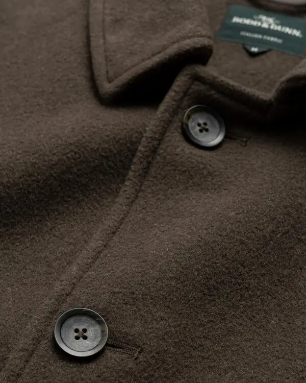 Rodd & Gunn Westgate Button-front Coat - Olive