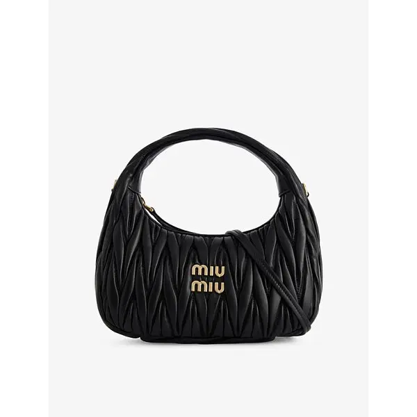 Miu Miu Wander Mini Hobo Bag - Nero