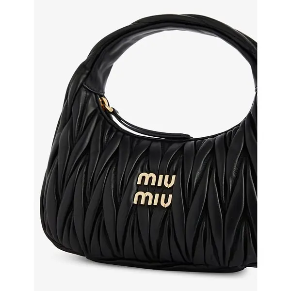Miu Miu Wander Mini Hobo Bag - Nero
