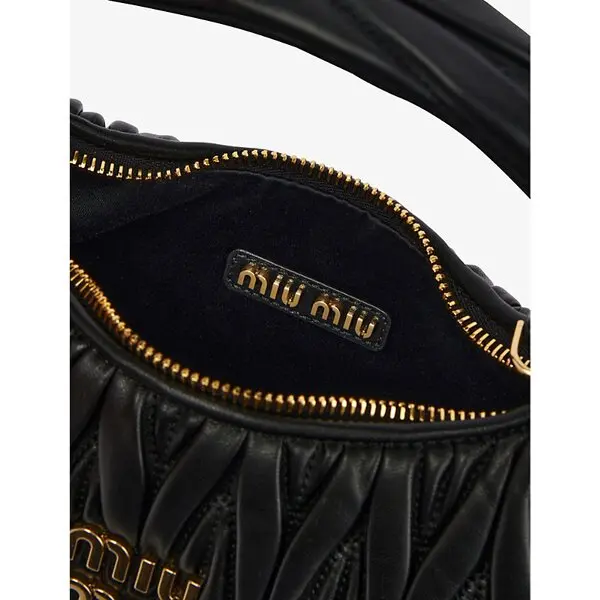 Miu Miu Wander Mini Hobo Bag - Nero