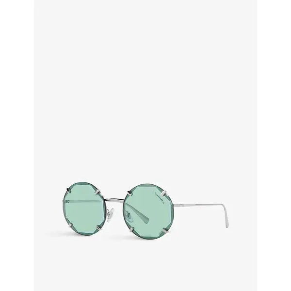 Tiffany & Co. Tf3091 Round-frame Sunglasses - Silver