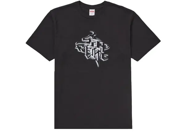Supreme Smoke Tee Shirt - Black