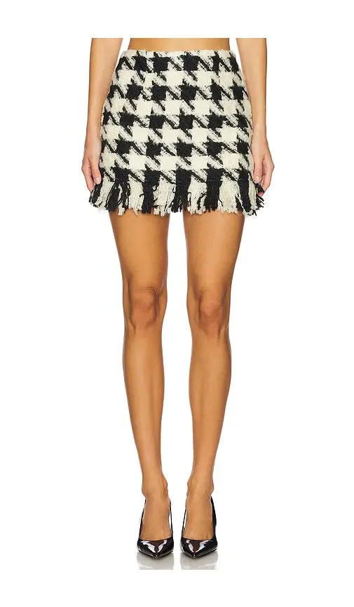 YUHAN WANG Houndstooth Mini Skirt