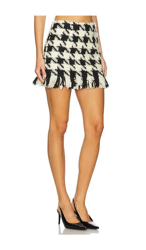 YUHAN WANG Houndstooth Mini Skirt