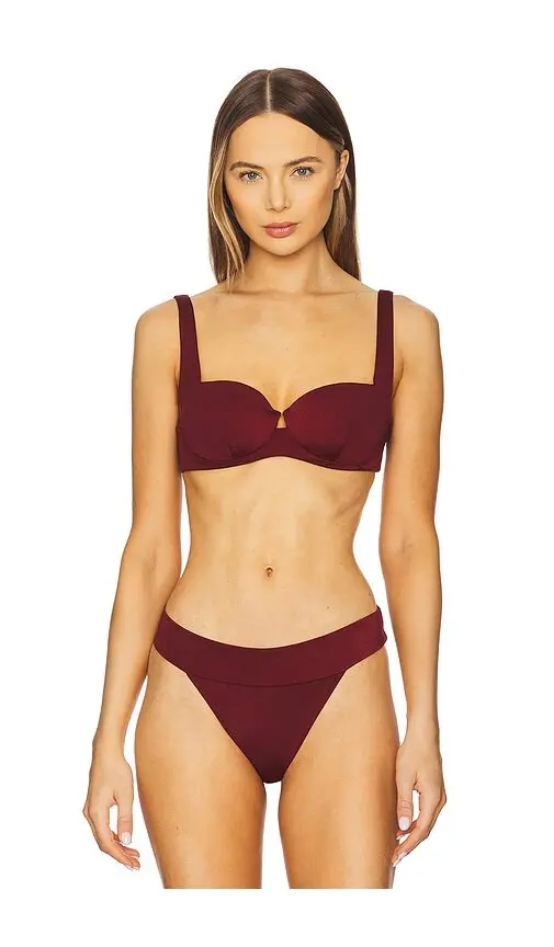 Onia Danica Bikini Top - Pomegranate