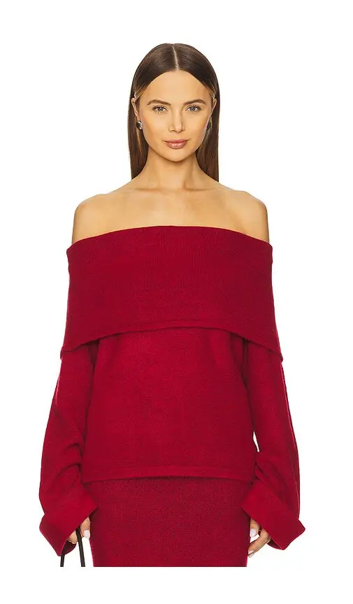 SNDYS. Quinn Off The Shoulder Jumper
