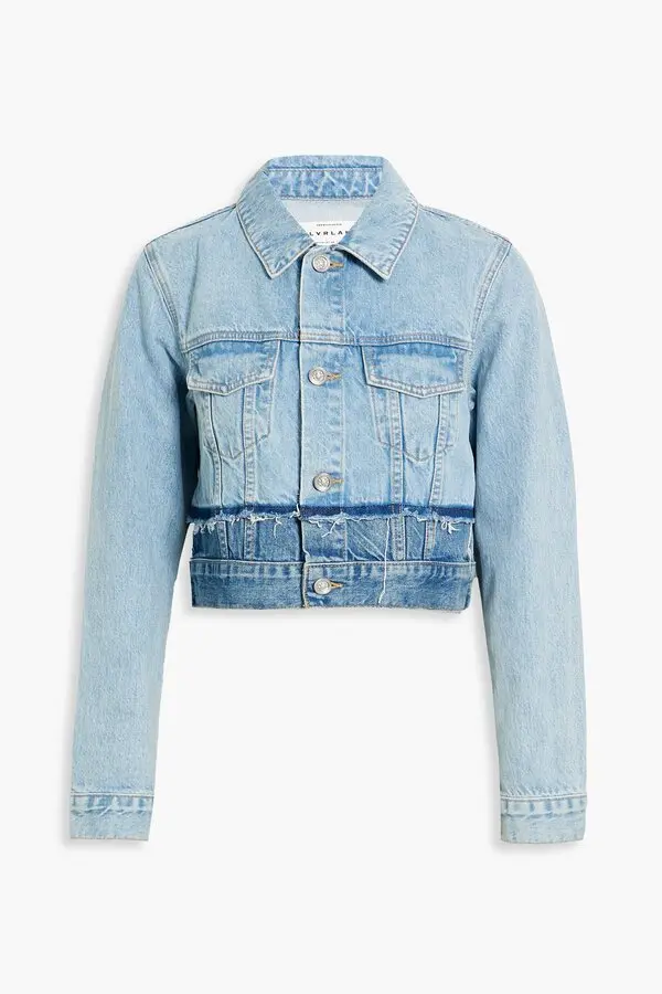 SLVRLAKE Rework Cropped Denim Jacket