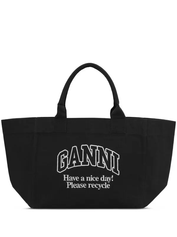 GANNI Canvas Tote Bag