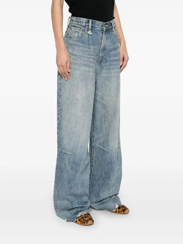 R13 Wayne Wide-leg Jeans - Blue