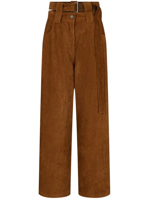 STUDIO TOMBOY Corduroy Trousers - Brown