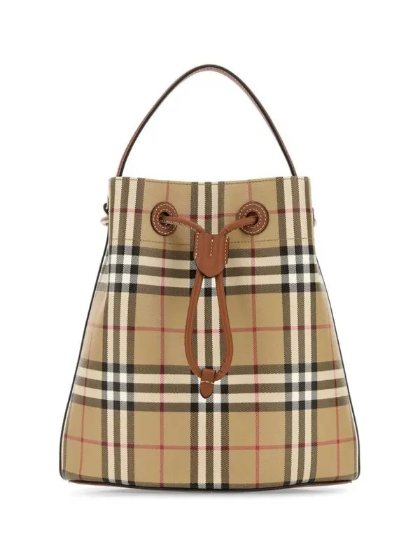 Burberry Vintage Check Bucket Bag - Neutrals