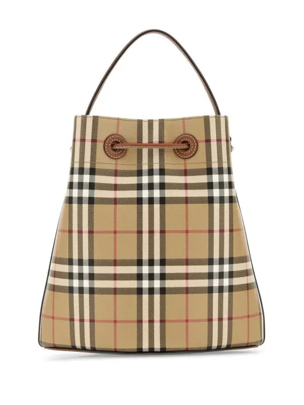 Burberry Vintage Check Bucket Bag - Neutrals