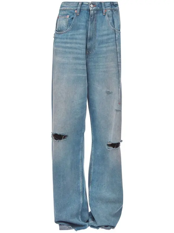 MAISON MARGIELA Pleated Bootcut Jeans