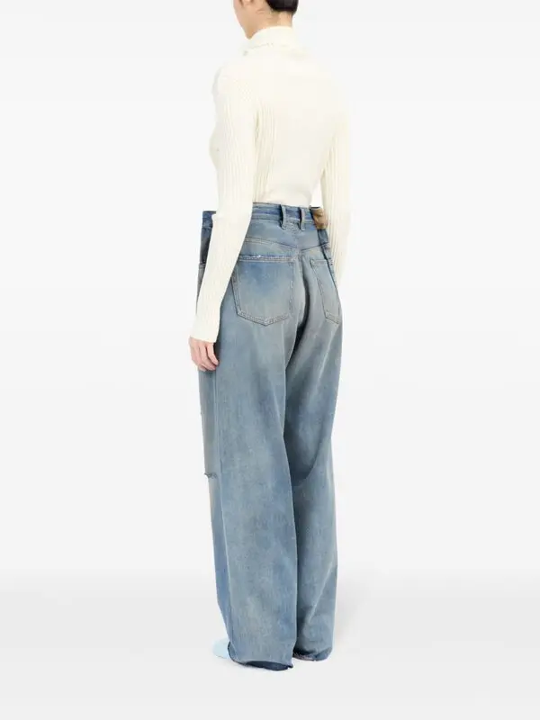 MAISON MARGIELA Pleated Bootcut Jeans