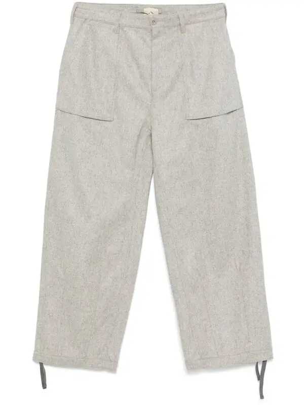 TEN C Felted-finish Trousers